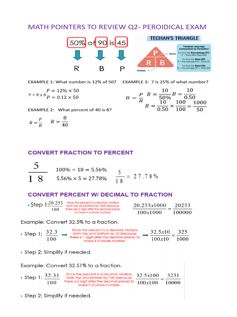 Math Pointers To Review q2 | PDF