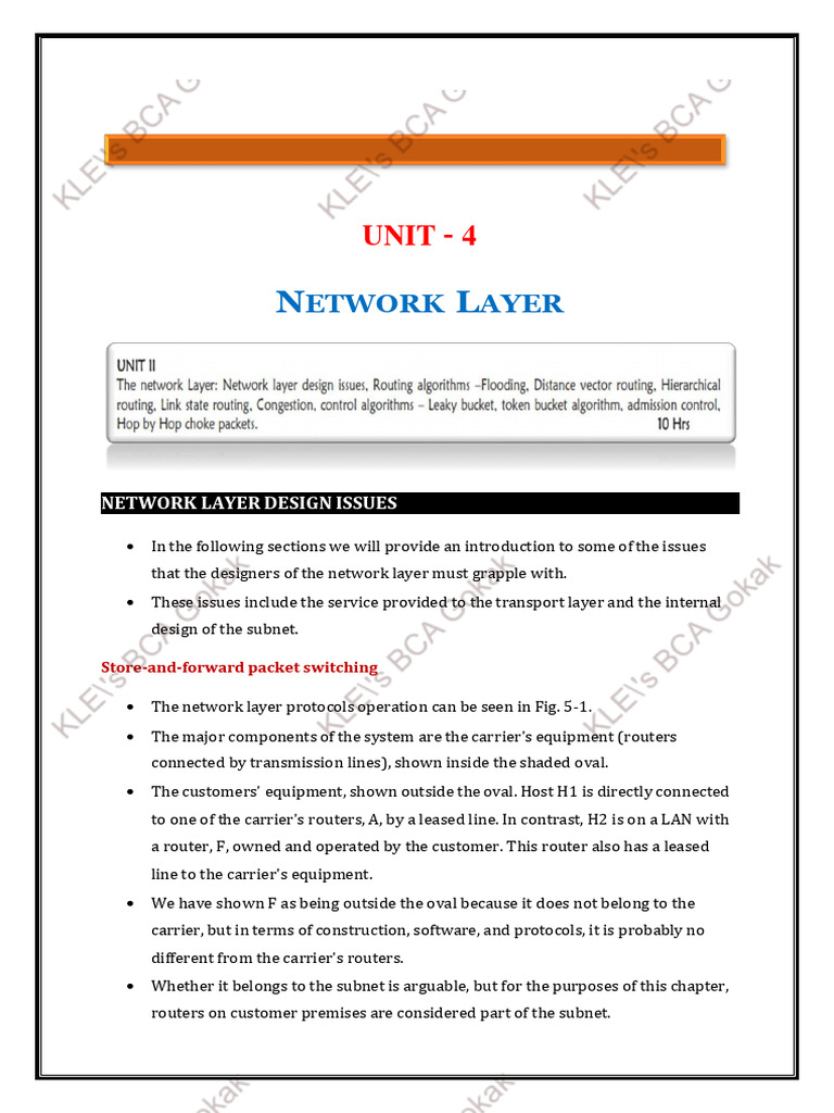 Unit 4and5 Cn Notes Pdf Routing Computer Network