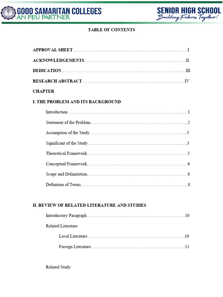 A-Table of Contents | PDF | Methodology | Science