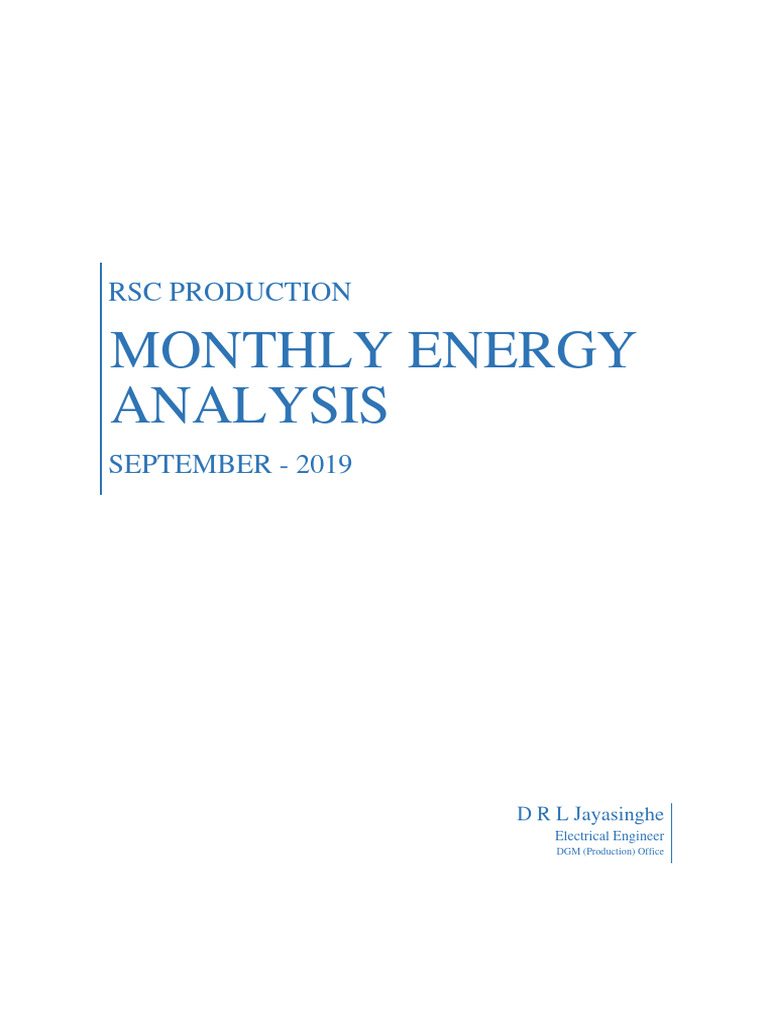 September 2019 RSC Energy Analysis | PDF | Electricity | Electrical ...