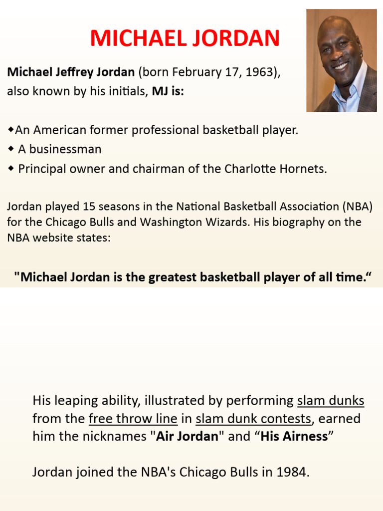 Michael Jordan | PDF | Chicago Bulls | National Basketball Association