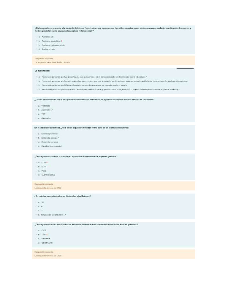 Medios y Soportes de Comunicación. Test | PDF