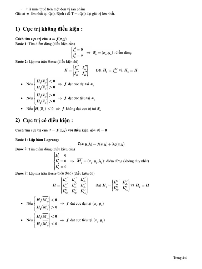 Cac Bai Toan Cuc Tri | PDF