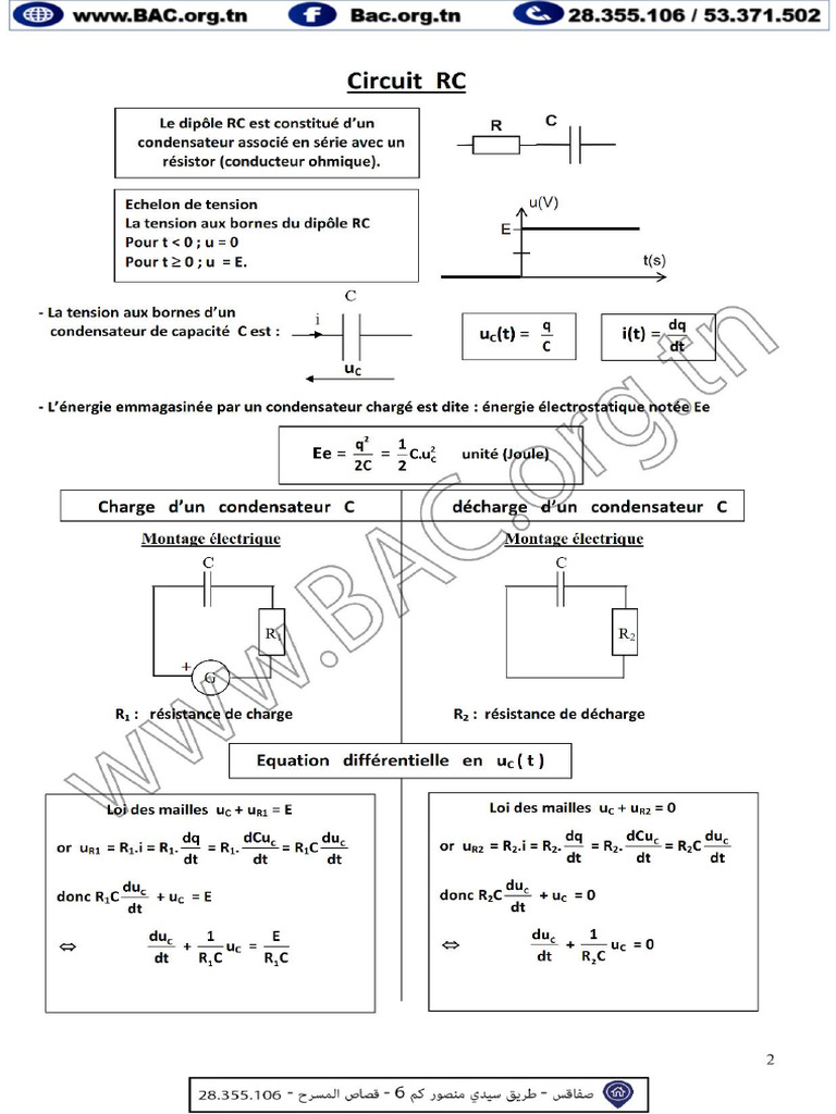 Resume Physique Bac Technique | PDF