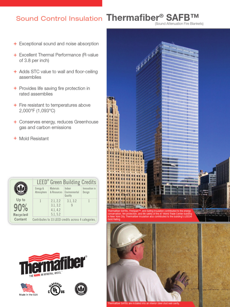 SAFB Data Sheet | PDF | Building Insulation | Building Engineering
