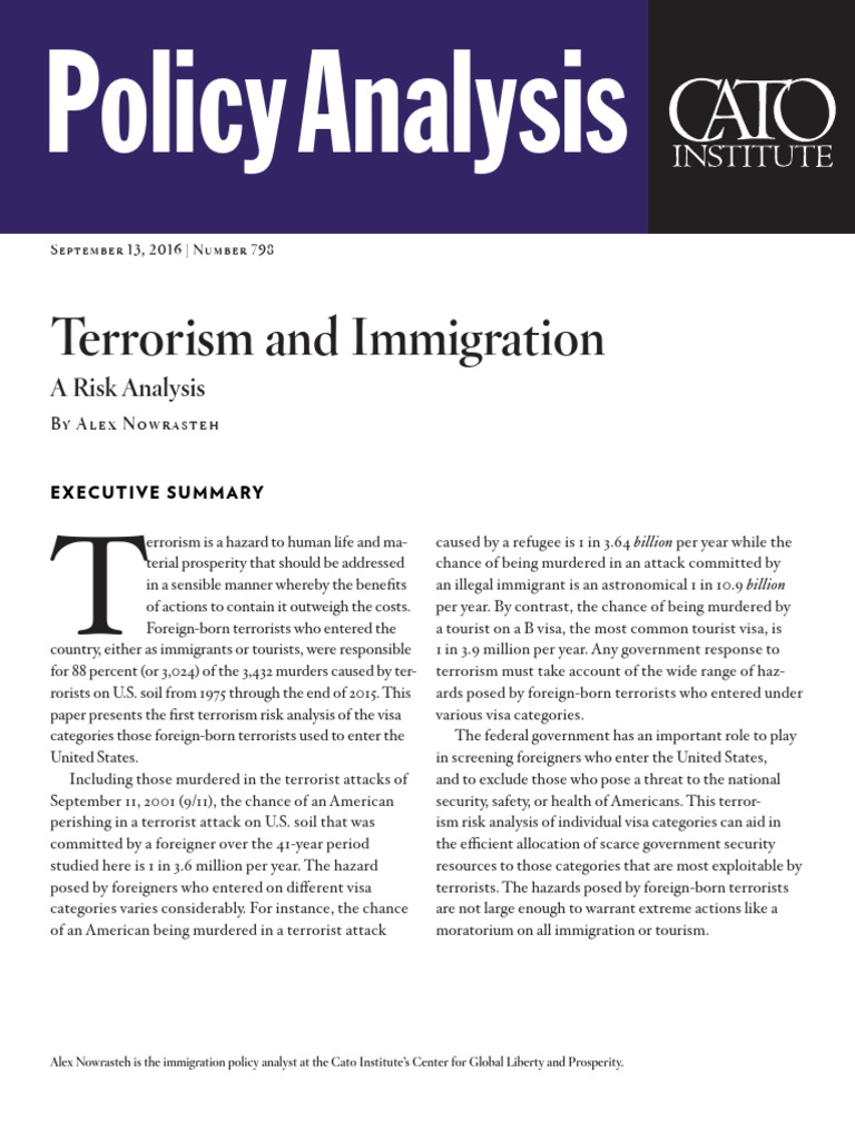 Terrorism and Immigration | PDF