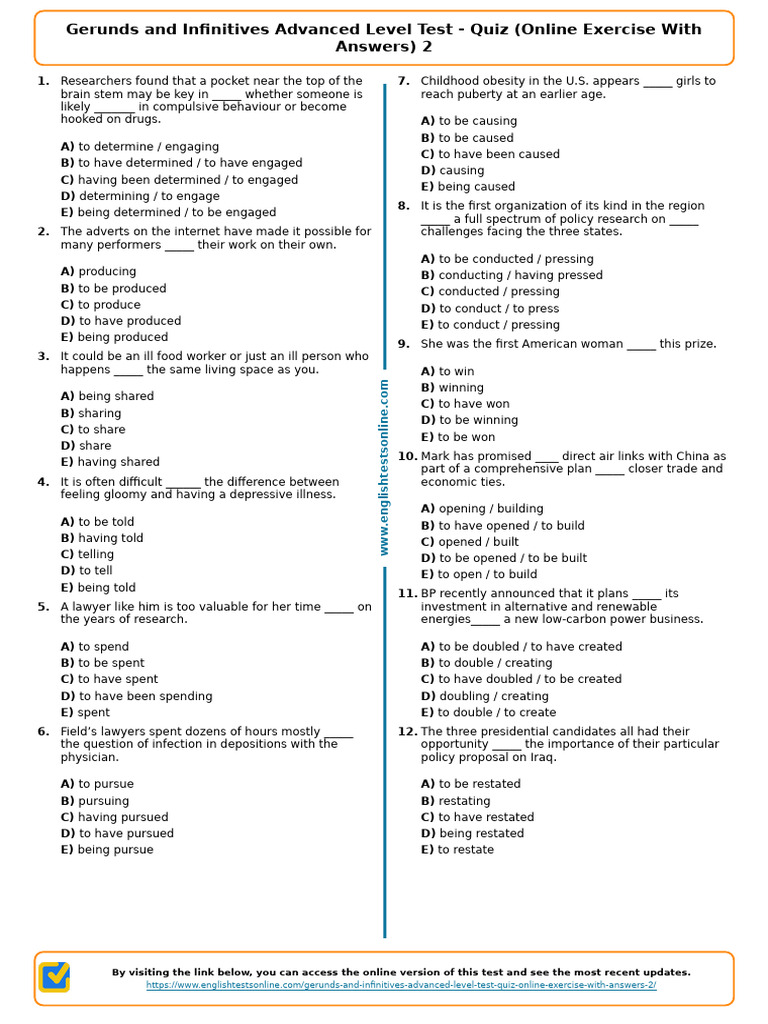 gerunds-and-infinitives-advanced-level-3 | PDF