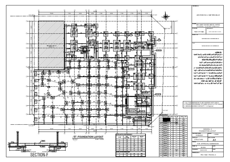 Foundation Layout for School Project | PDF