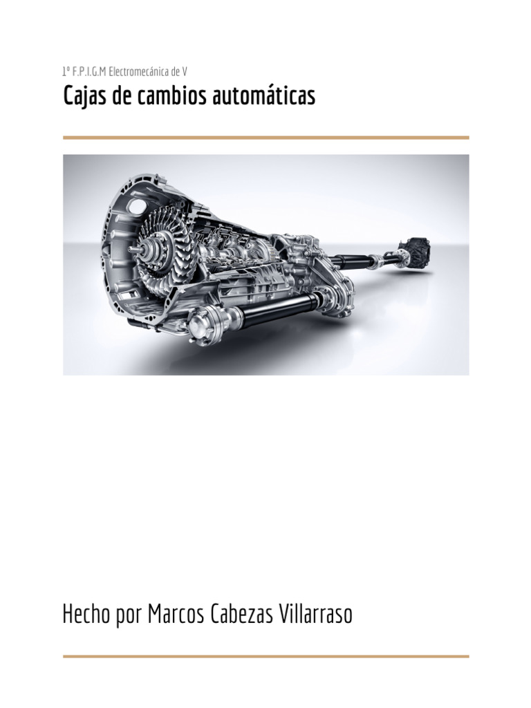 Cajas De Cambios Automáticas Pdf