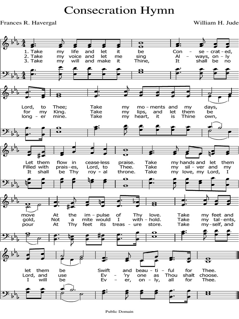 Consecration Hymn | PDF
