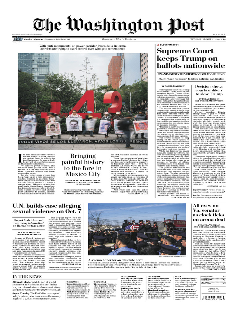 The Washington Post - March 5, 2024 | PDF | Republican Party (United ...