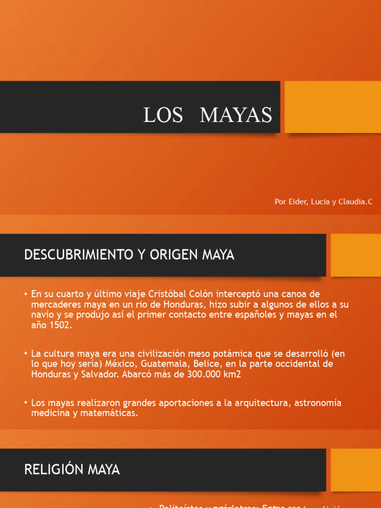 Cultura y religión de los mayas | PDF