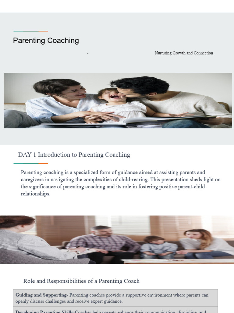 Parenting Coaching Nurturing Growth and Connection | PDF