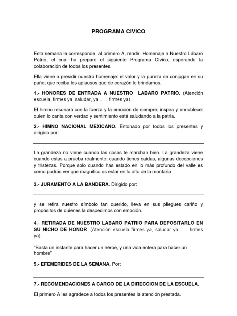 Programa Civico | PDF