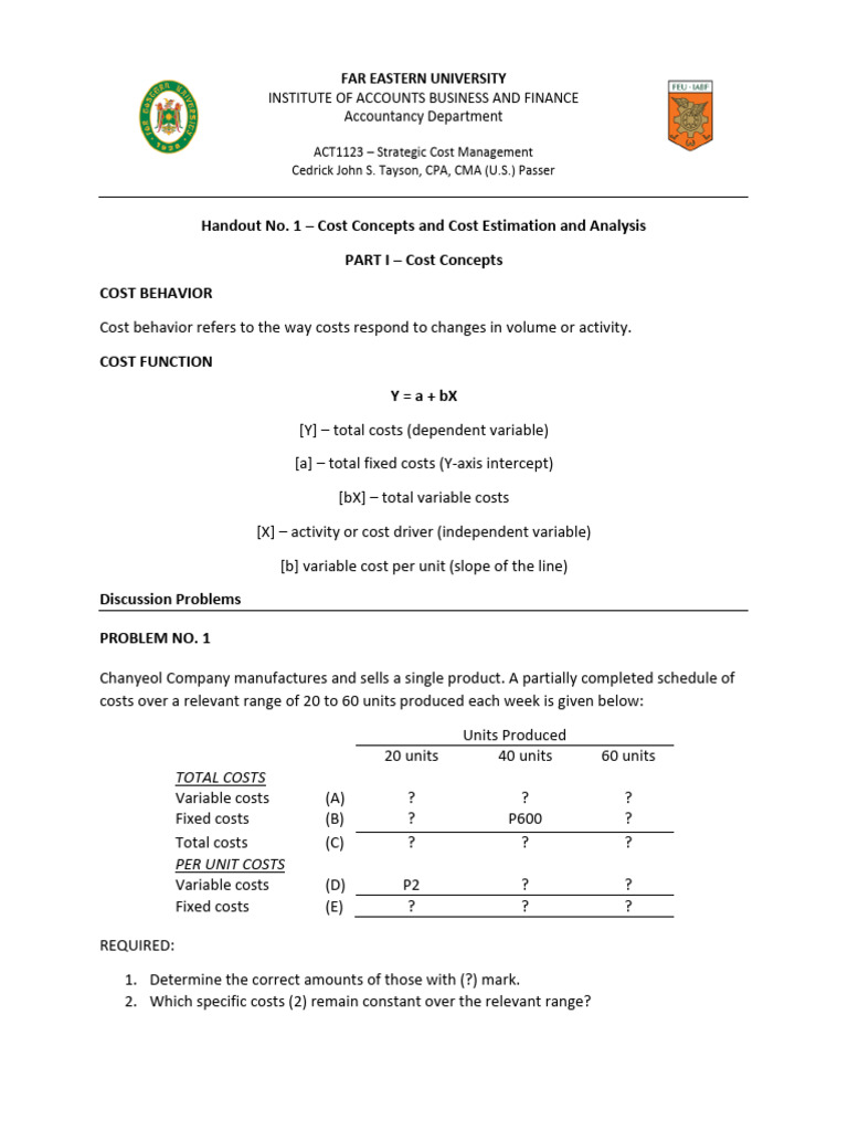 Handout No 1 Pdf Linear Regression Coefficient Of Determination 