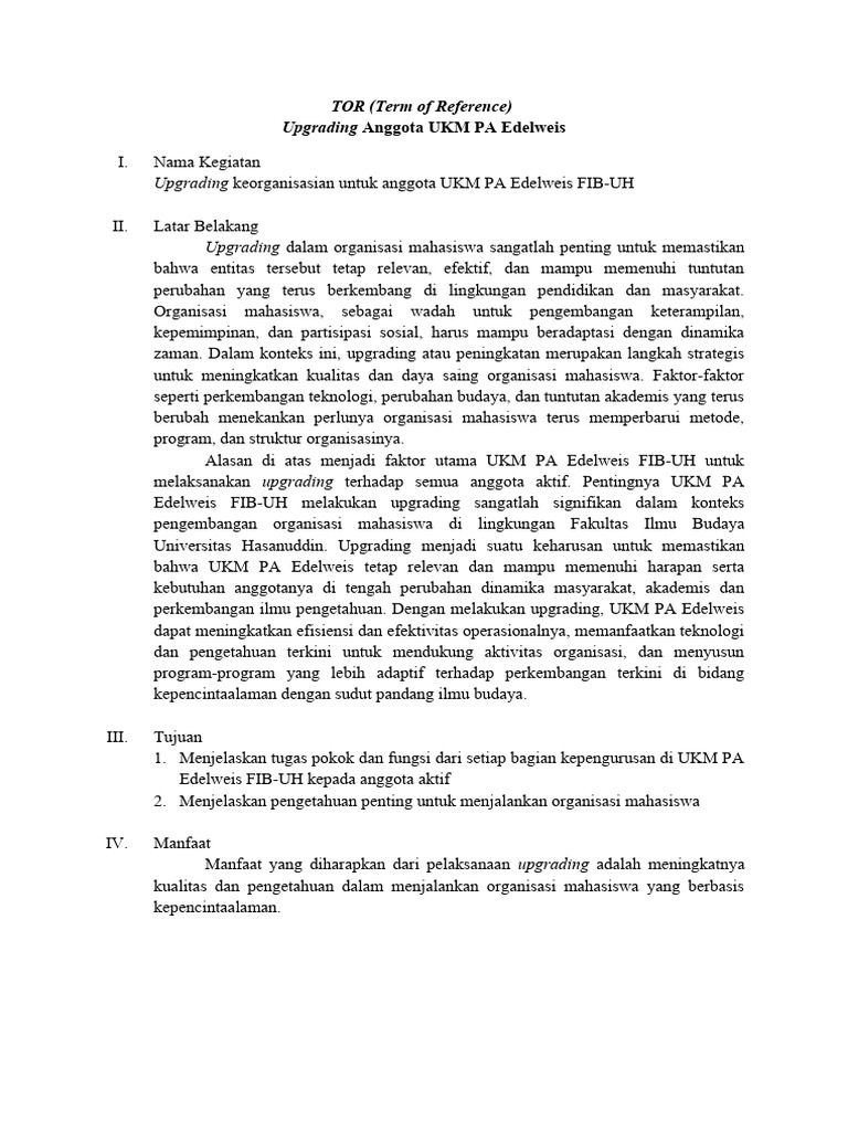 Konsep Upgrading | PDF