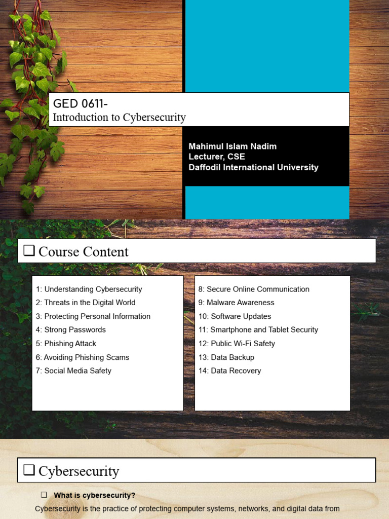 Cybersecurity Essentials Guide | PDF | Security | Computer Security