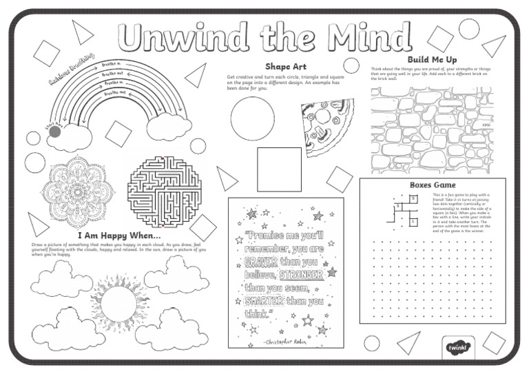 Unwind the Mind Activities | PDF
