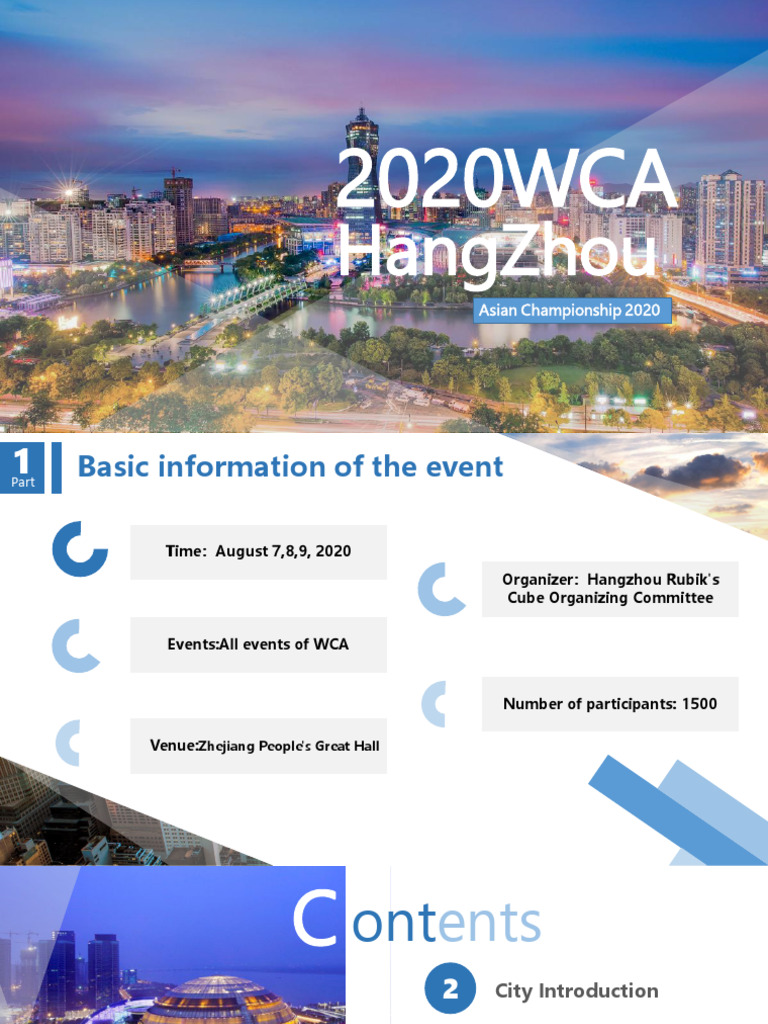 WCA Asian Championship 2020 - Hangzhou, China Public Application | PDF | China | World Politics
