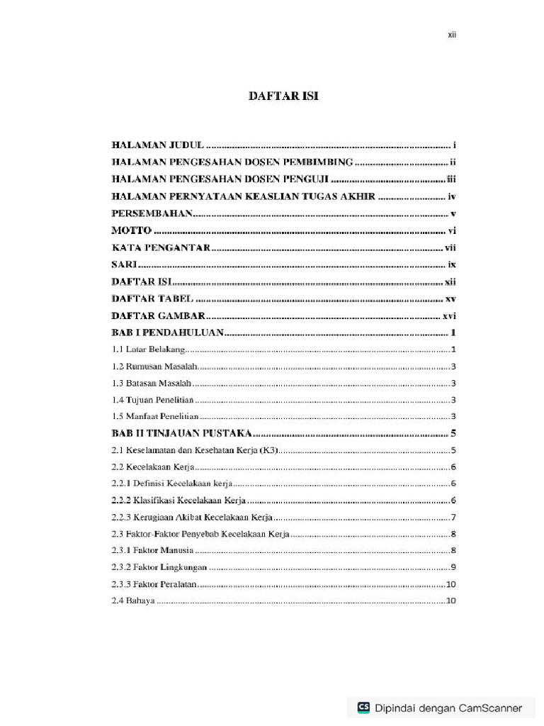 Daftar Isi, Daftar Tabel, Daftar Gambar-1 | PDF
