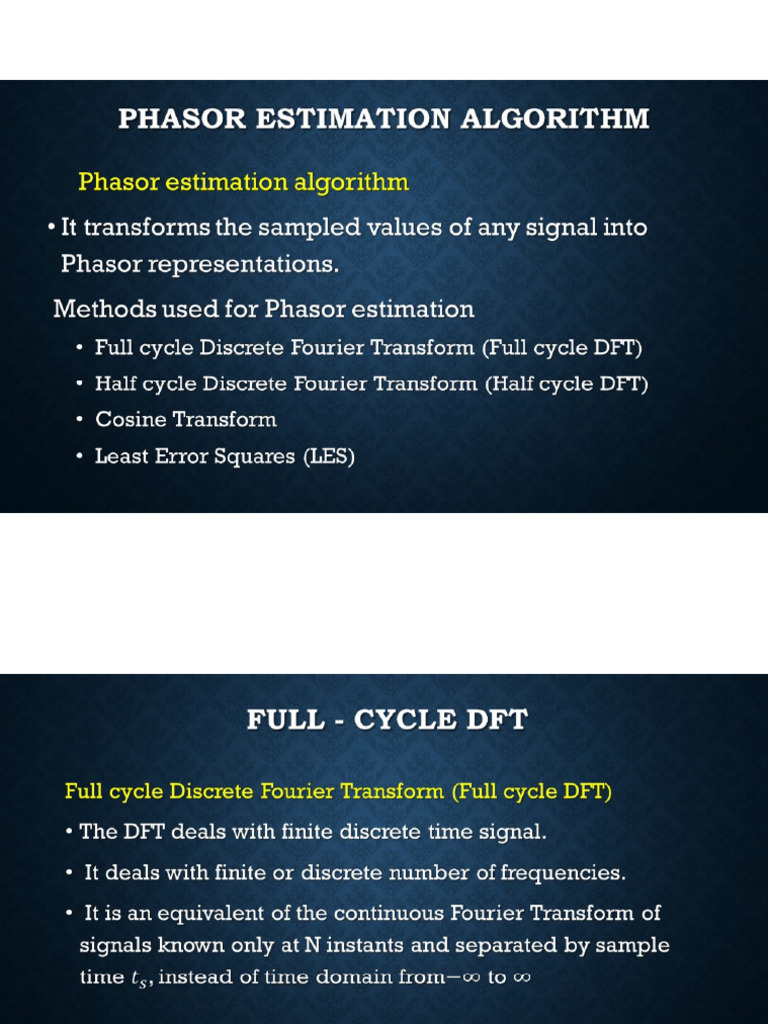 Phasor Estimation Pdf