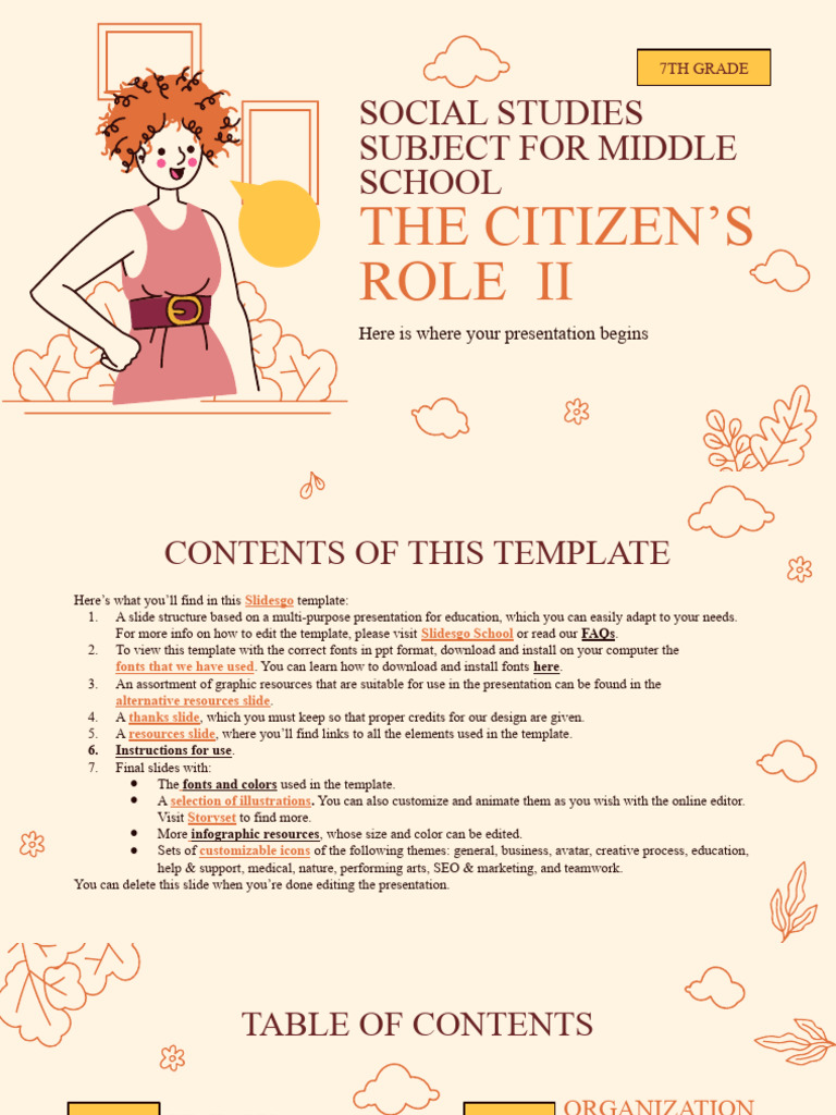 7th Grade Social Studies Presentation Template | PDF | Planets | Solar ...