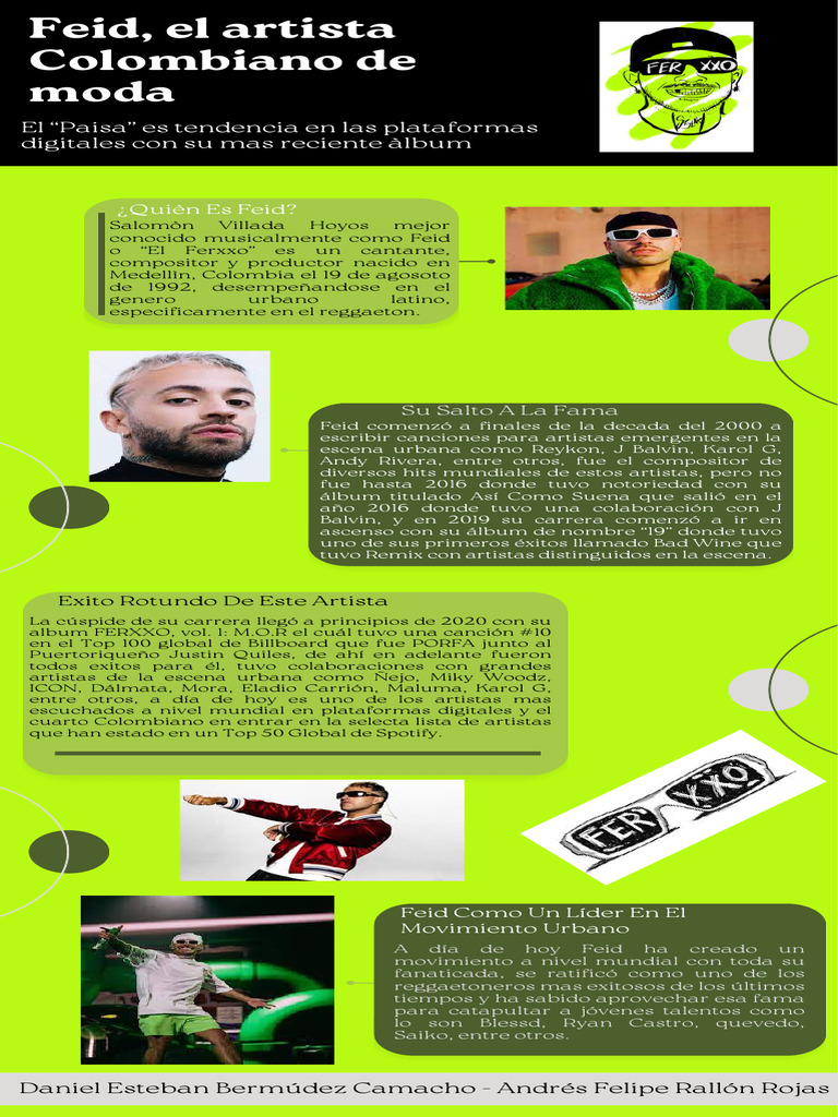 Feid, El Artista Colombiano de Moda | PDF | Industria de la música ...