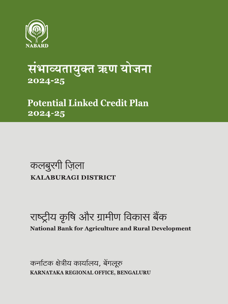 Kalaburagi Credit Plan | PDF