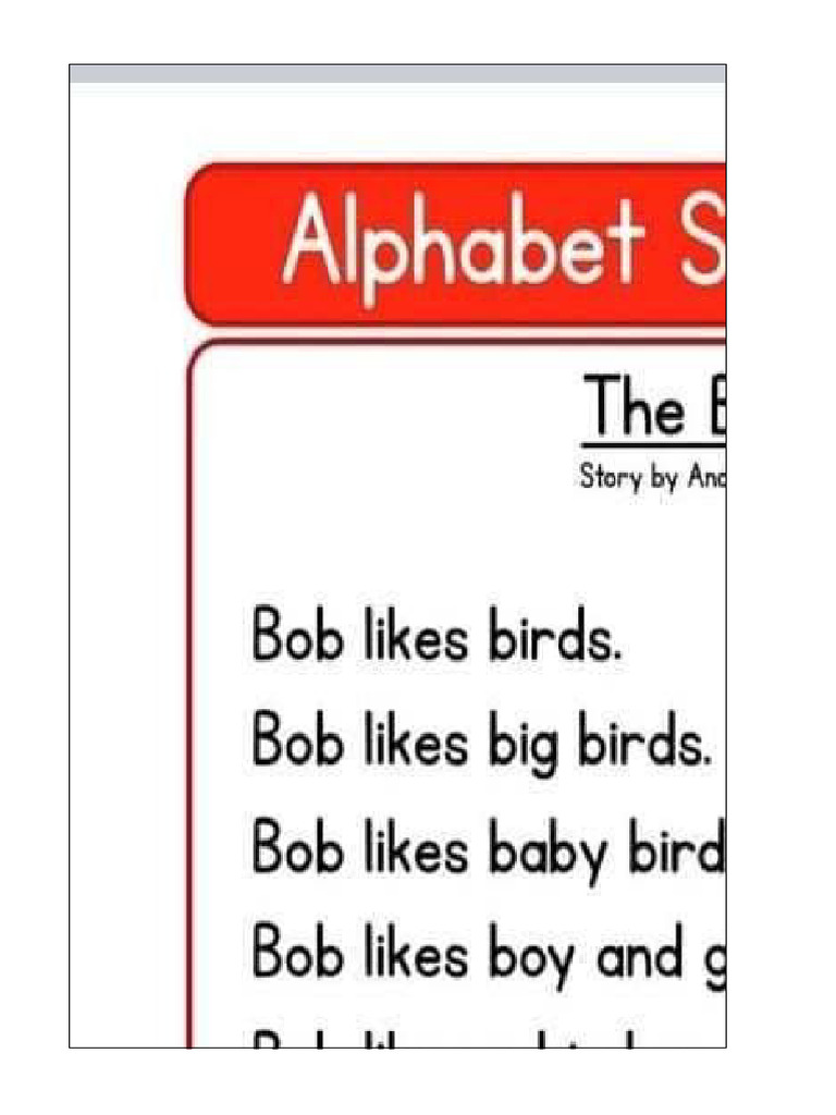 ALPHABET STORY 1 | PDF