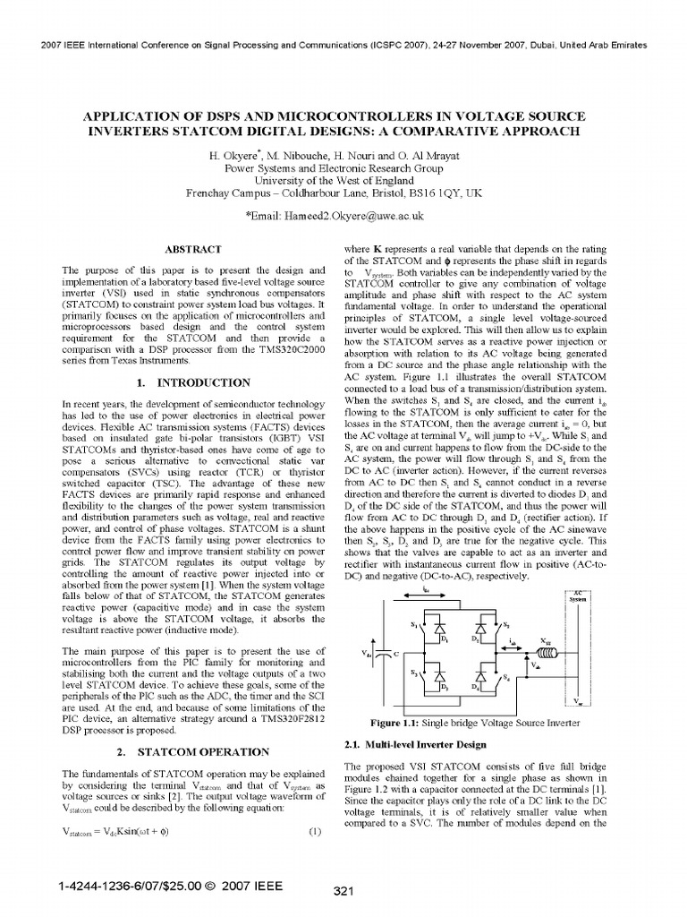 Application of DSPS and Microcontrollers | PDF | Science & Mathematics