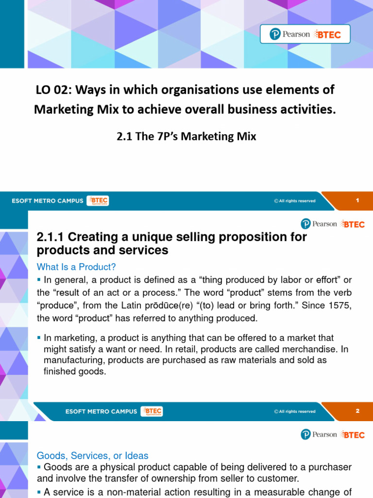 Understanding the 7P Marketing Mix | PDF | Pricing | Product (Business)
