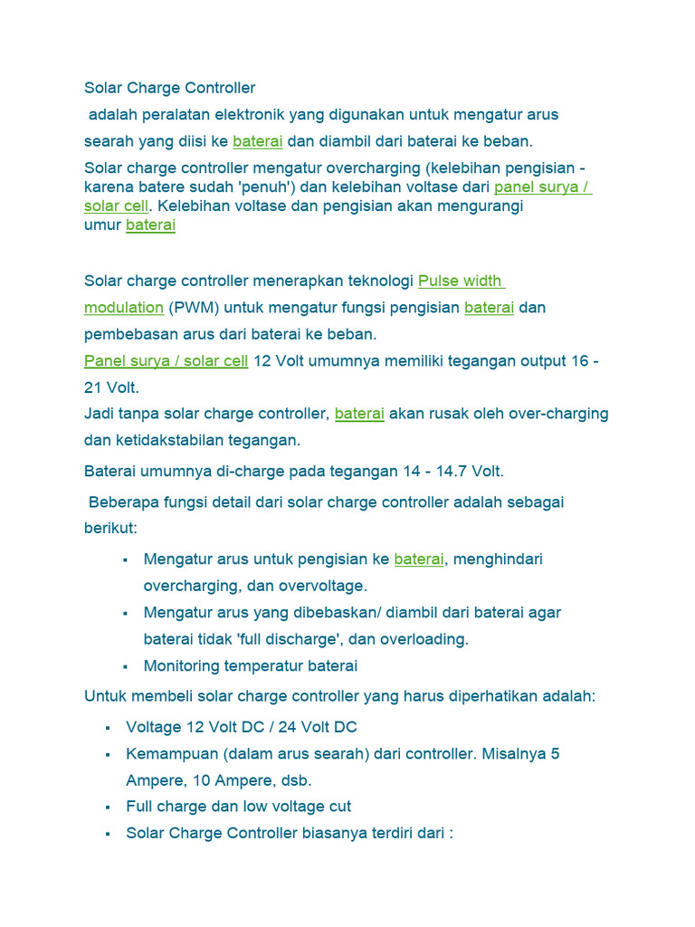 Solar Charge Controller | PDF