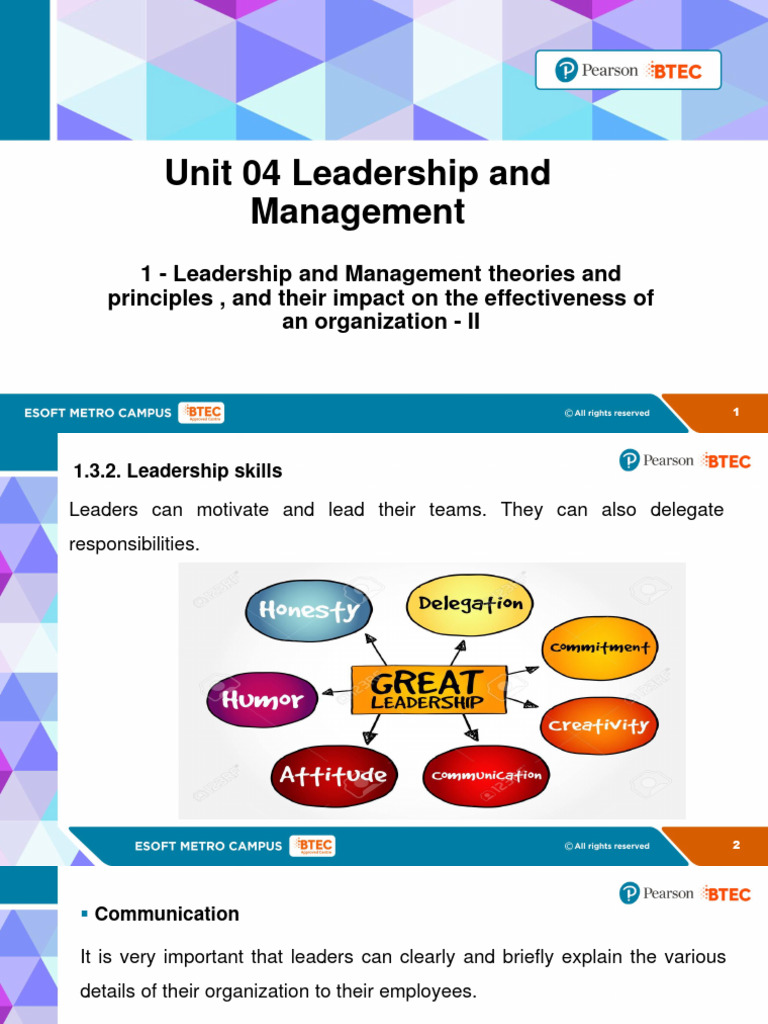 NOTES 7 Leadership - Skills | PDF | Leadership | Motivational