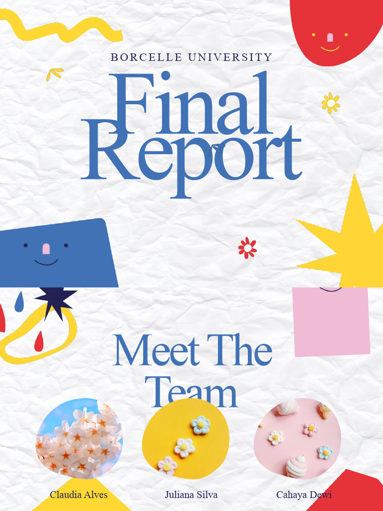 Colorful Cute Doodle Face Final Report Presentation | PDF