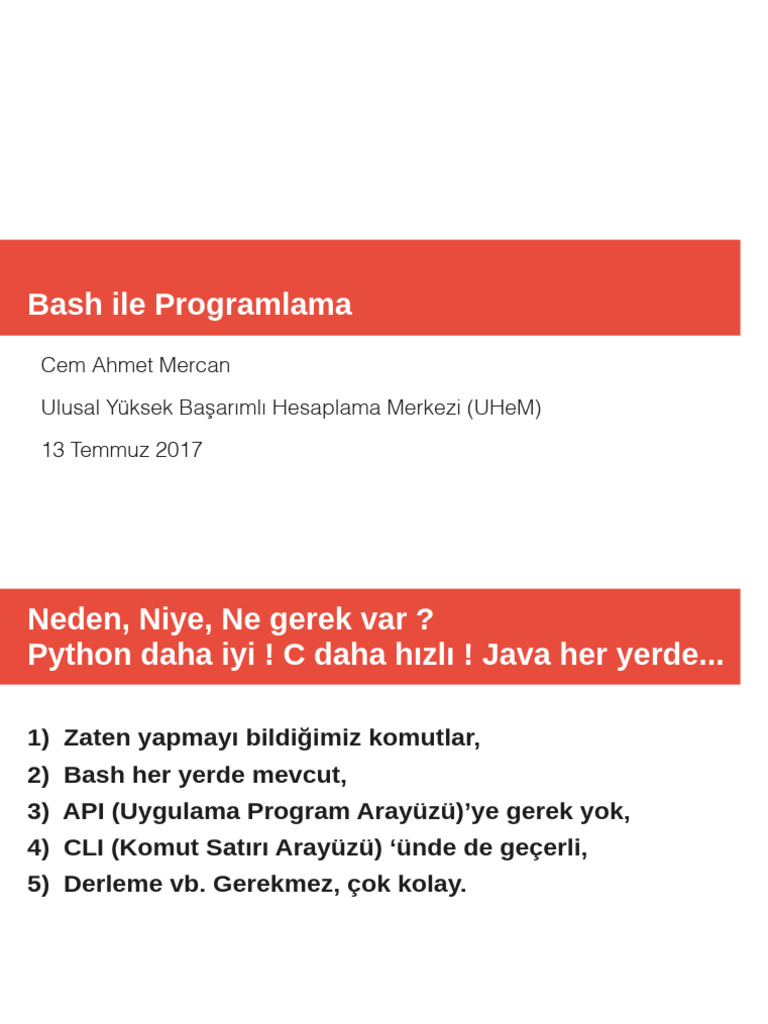 Bash Programlama | PDF
