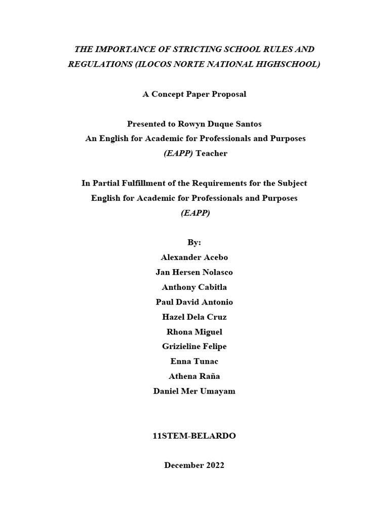 The Importance of Stricting School Rules and Regul | PDF