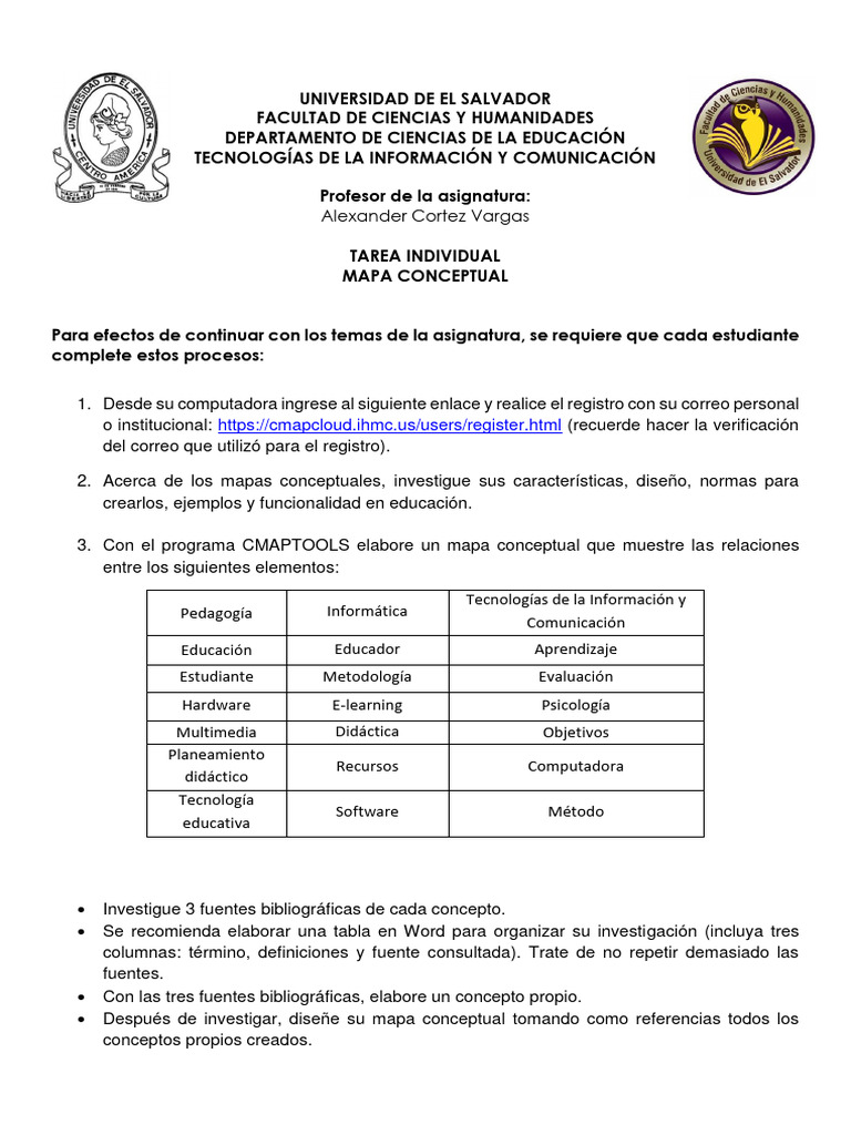 Guía Práctica Individual-Mapa Conceptual-TIC-2024 | PDF
