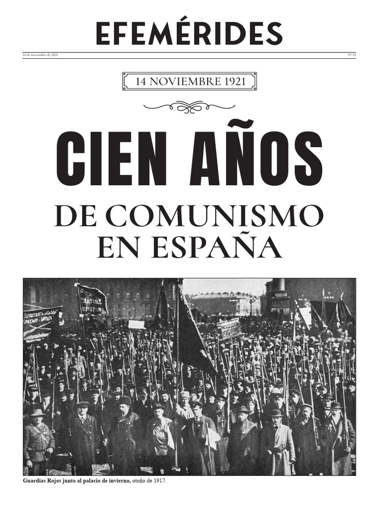 Efemerides 12 Cien Anos Del Pce 20211105 Pdf Vladimir Lenin Comunismo