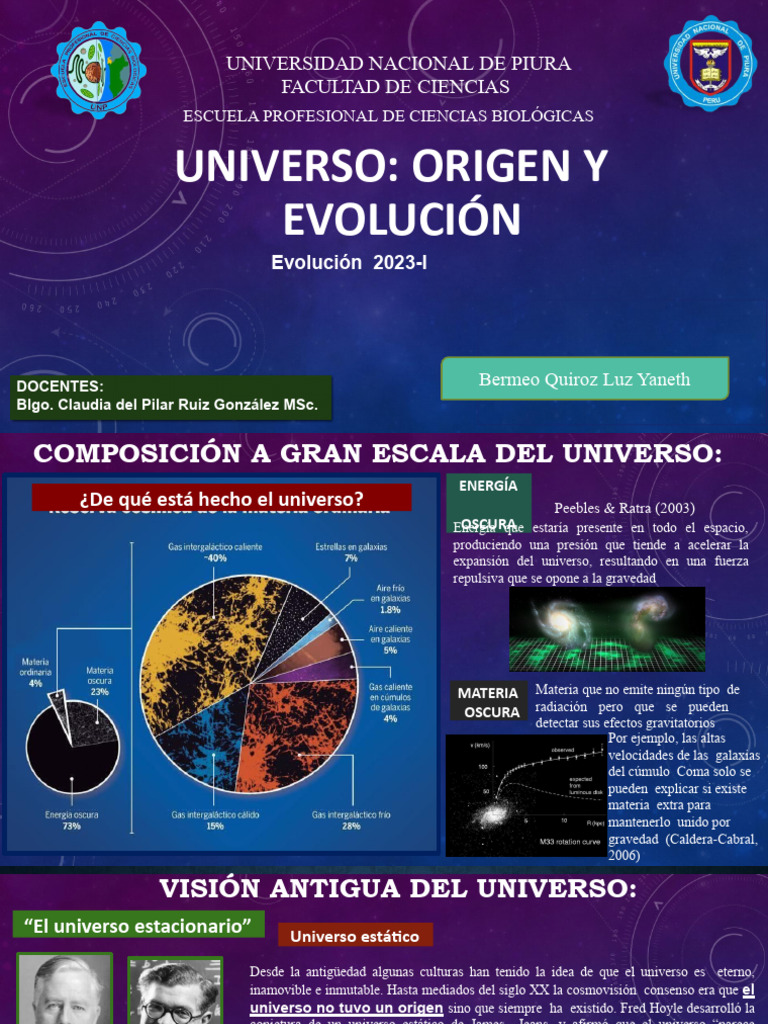 Origen y Evolución del Universo | PDF | Universo | Inflación (cosmología)