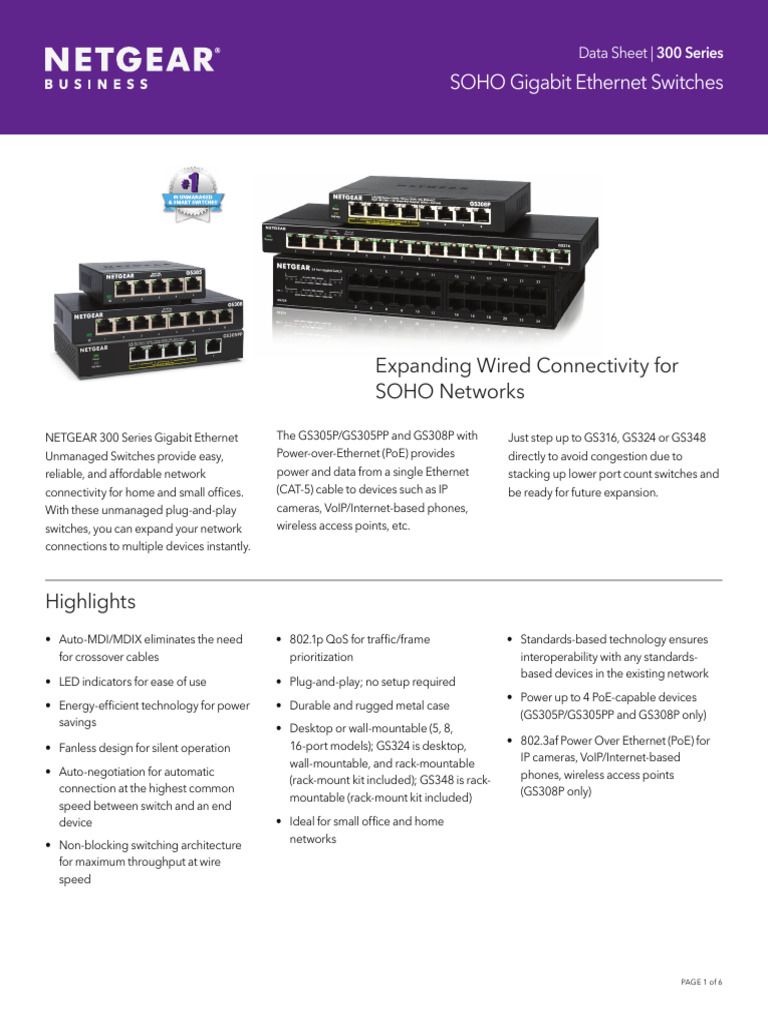 300 Series Gigabit DS | PDF