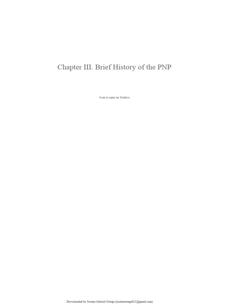 Chapter-Iii-Brief-History-Of-The-Pnp WEEK 11 REPORT | PDF | Police ...