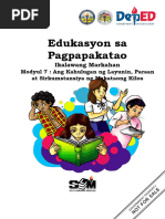 Edited Esp 10 Module 8 Layunin Paraan Sirkumstansya | PDF