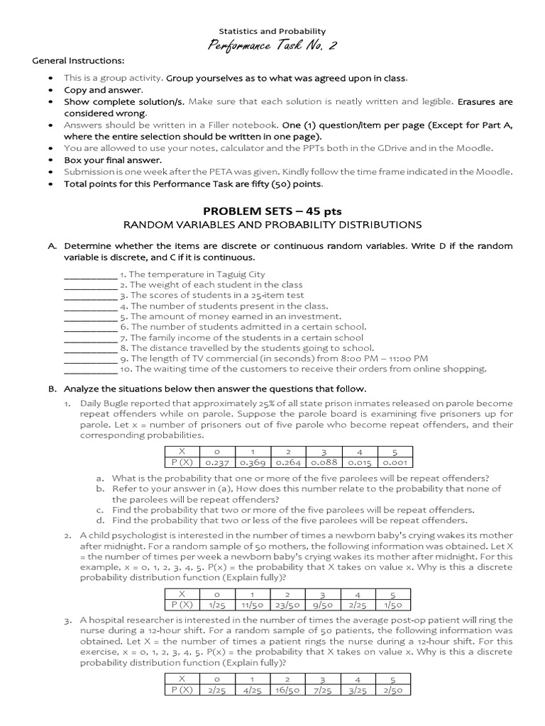 StatProba Peta2 Mid | PDF | Probability Distribution | Parole
