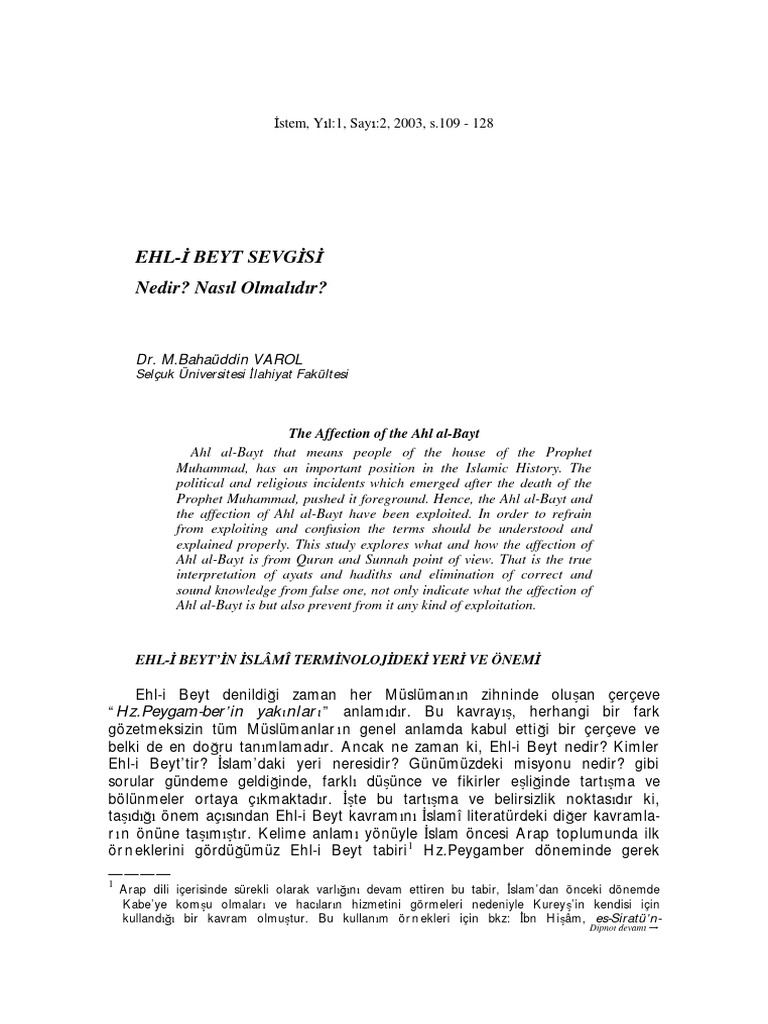 EHL - BEYT SEVG - S - Nedir - Nas - L Olmal - D - R - (#279245 ...