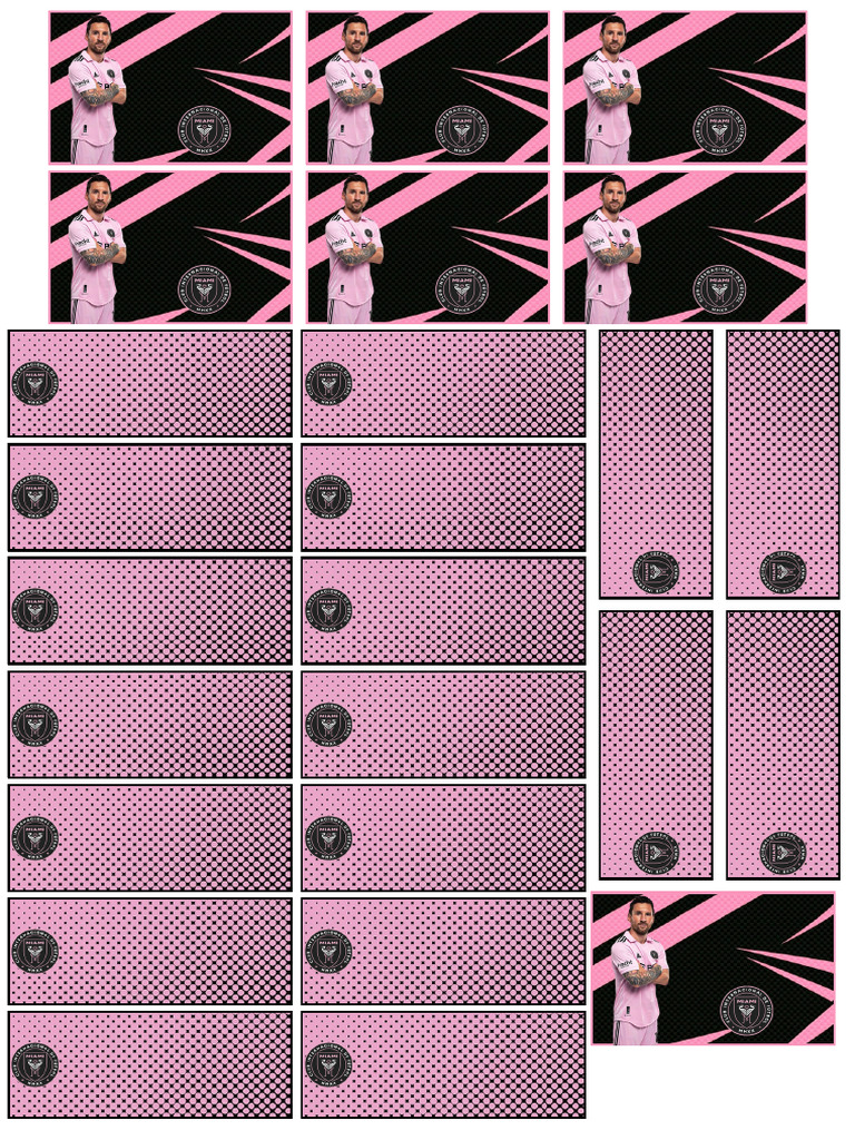 Etiquetas Escolares - Messi Pink | PDF
