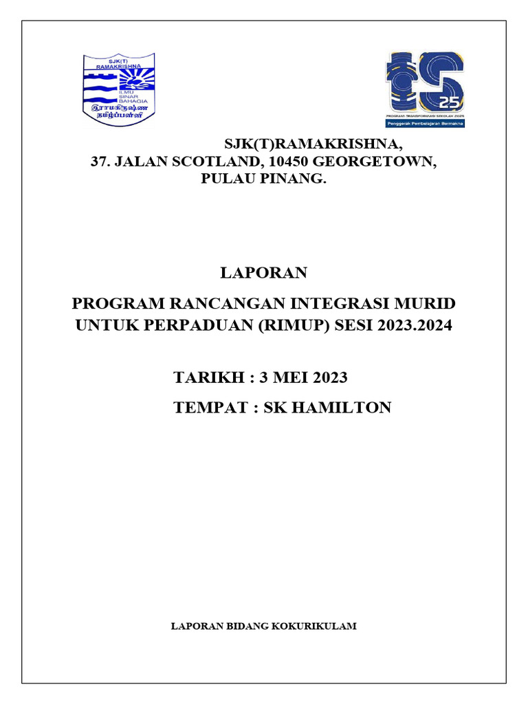 Laporan RIMUP | PDF