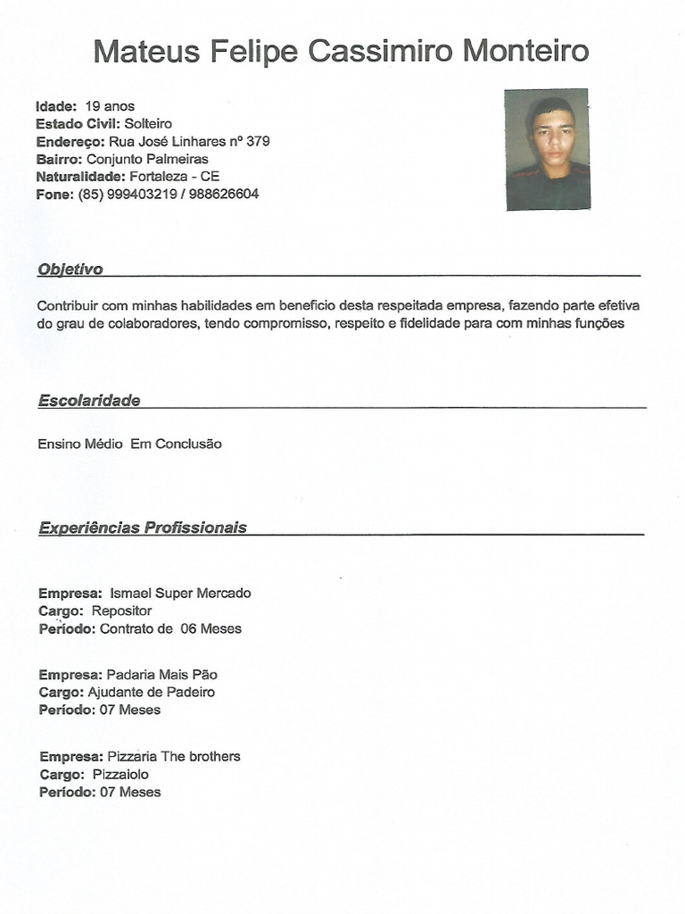 Mateus Felipe Cassimiro Monteiro | PDF