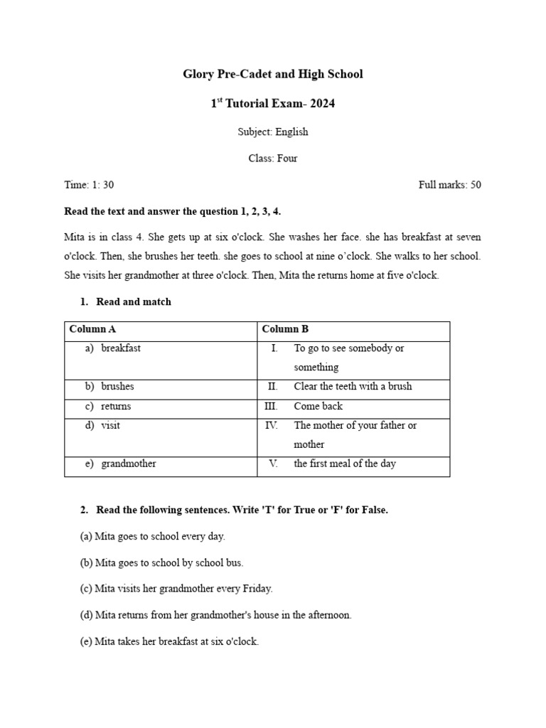 4 English Ques | PDF