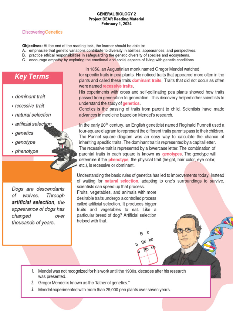 PROJECT-DEAR-Reading-Materials | PDF | Genetic Engineering | Genetics