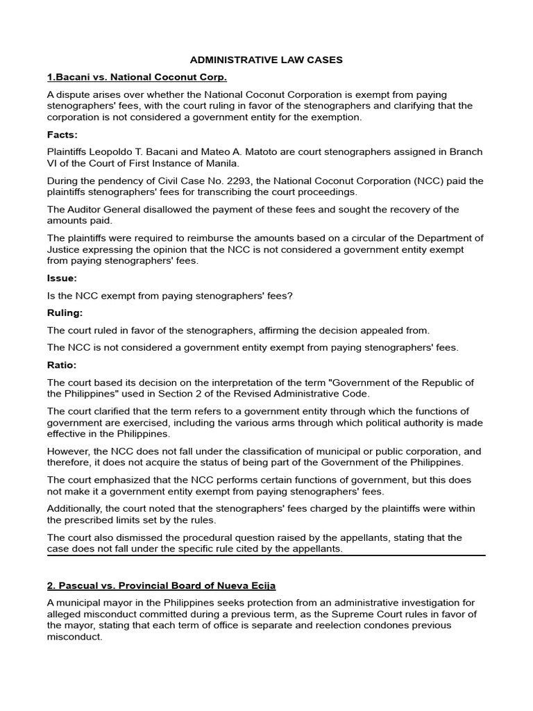 Administrative Law Cases | Download Free PDF | Certiorari | Appellate Court